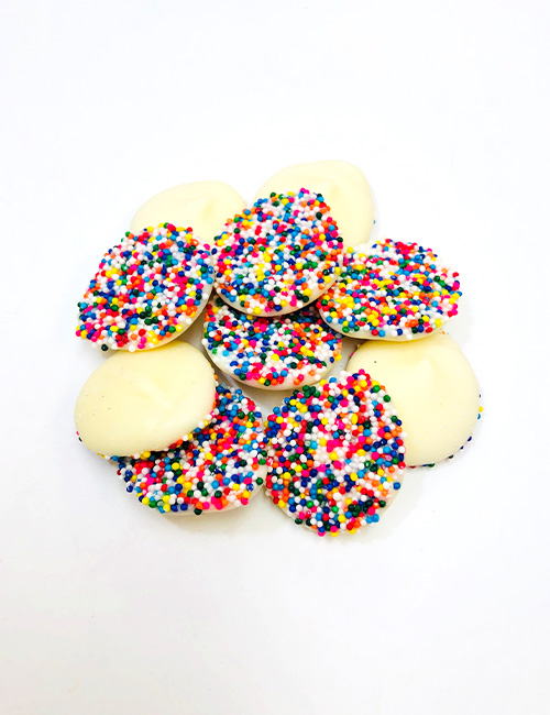 White Chocolate Nonpareil's - Jean Louise Homemade Candies